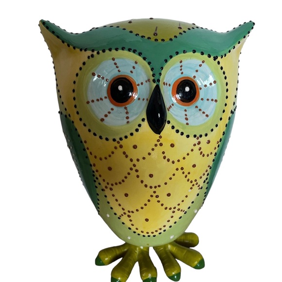 Accents | Tii Collection Green Ceramic Wobbly Owl | Poshmark
